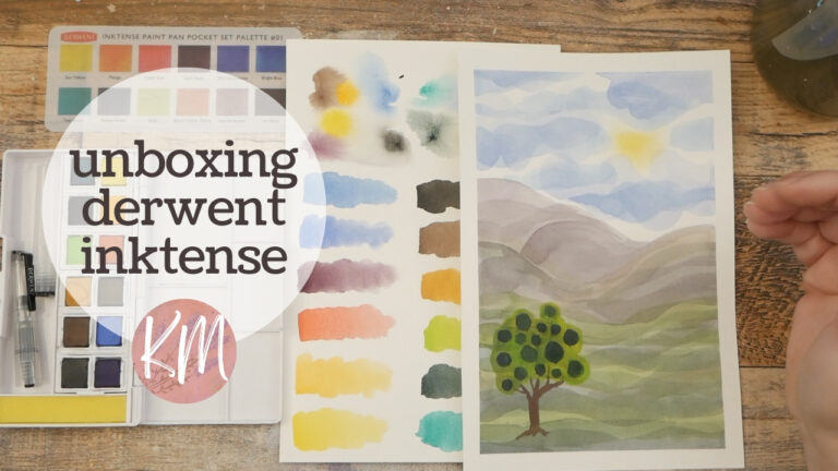 Unboxing and Trying Derwent Inktense Paint Pan Set – Permanent ...
